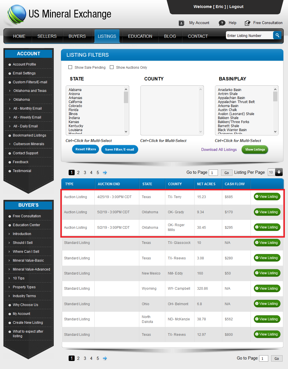 Auction Mineral Rights in 2020 at US Mineral Exchange